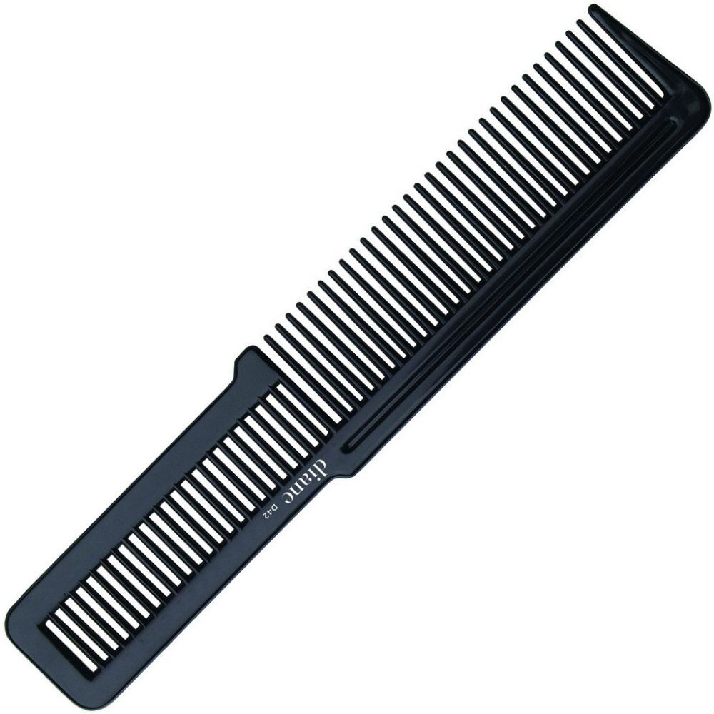 Diane Flat Top Comb Black - 8" #D42