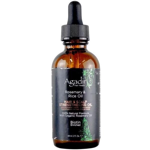 Agadir Rosemary & Rice Oil Hair & Scalp Strengthening Oil 2 oz