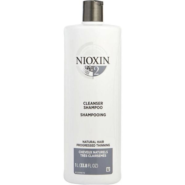 Nioxin Cleanser Shampoo System No.2 - Natural Hair Progressed Thinning ...