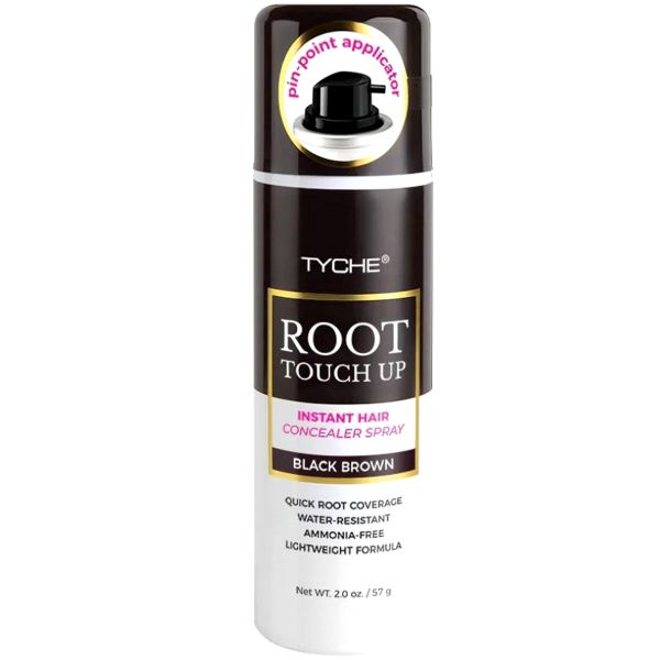 Tyche Root Touch Up Instant Hair Concealer Spray 2 oz [Black Brown #HLTU05]