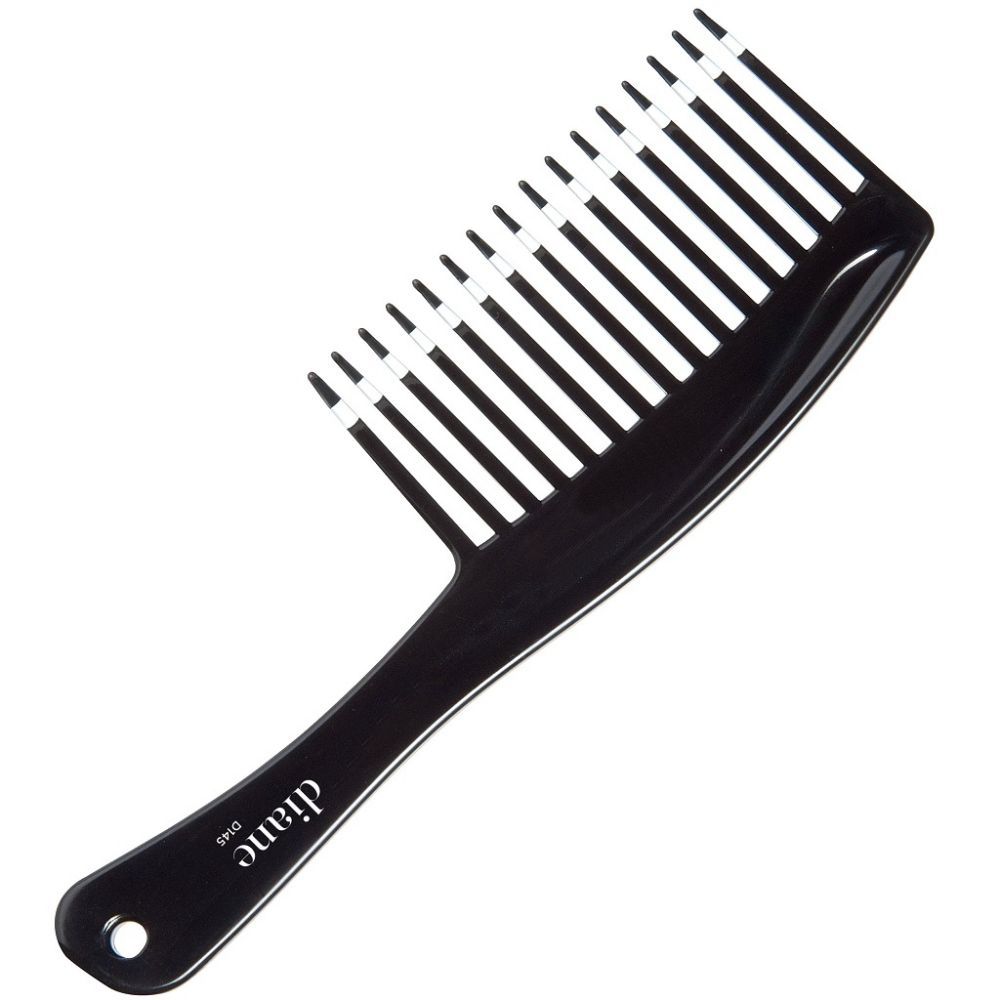 Diane Tall Tooth Detangle Comb Black - 8 3/4" #D145